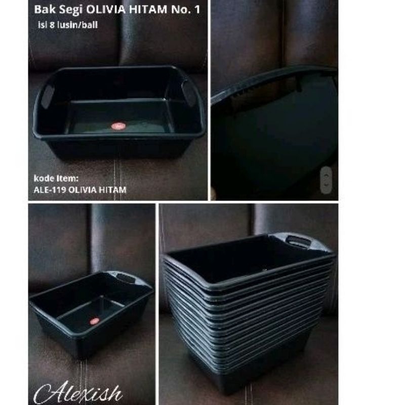 Jual BASKOM SEGI OLIVIA HITAM ALEXISH|BAK KECIL SERBAGUNA| BASKOM KOTAK ...
