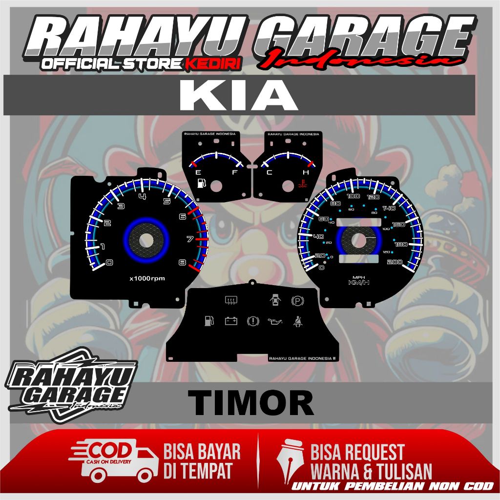 Jual PAPAN SPEEDOMETER CUSTOM KIA TIMOR | Shopee Indonesia