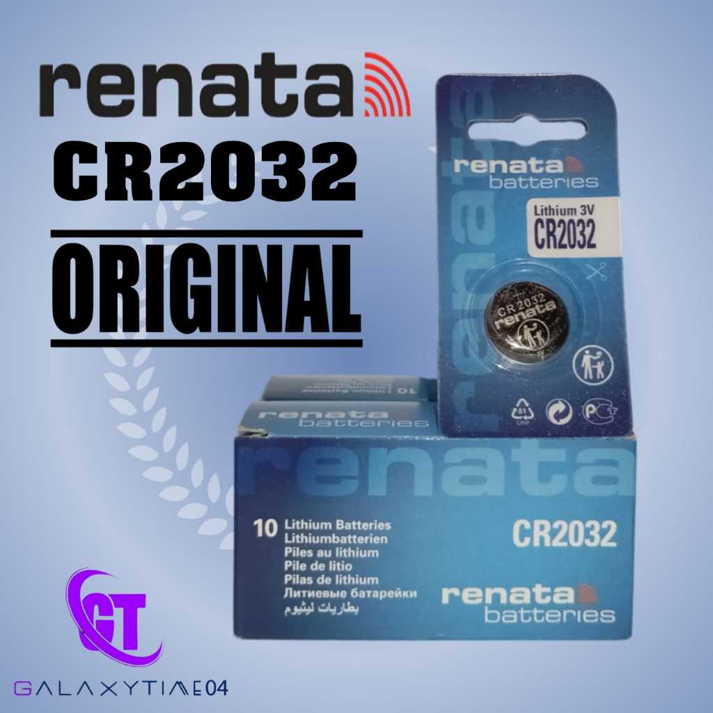 Jual Baterai Renata CR2032 Original 3Volt / Batrai CR 2032 Renata ...