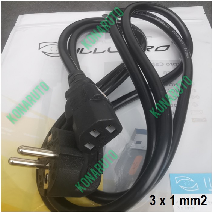 Jual Kabel Power CPU Original Tebal 3x1mm2 - Kabel Power PC Komputer ...