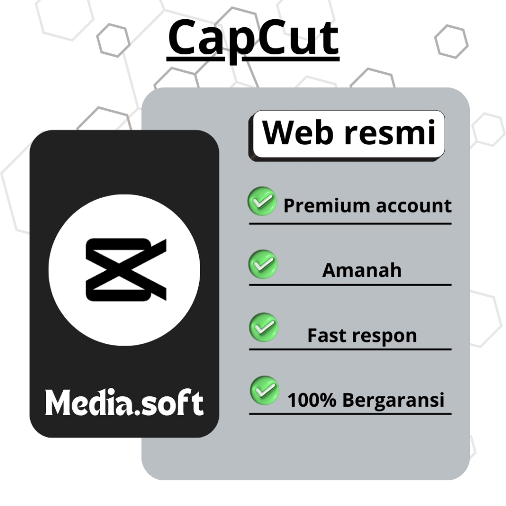 Jual Cap Cut " Membuat vidio yang kreatif dan mudah " | Shopee Indonesia