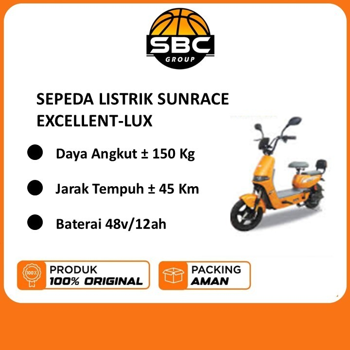 Jual SEPEDA LISTRIK SUNRACE EXCELLENT-LUX | Shopee Indonesia