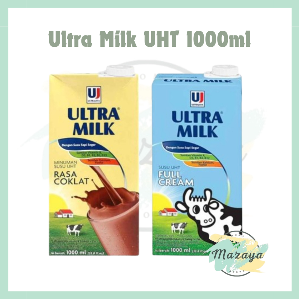 Jual ULTRA MILK SUSU UHT 1000ML RASA COKLAT | FULL CREAM SUSU | Shopee Indonesia