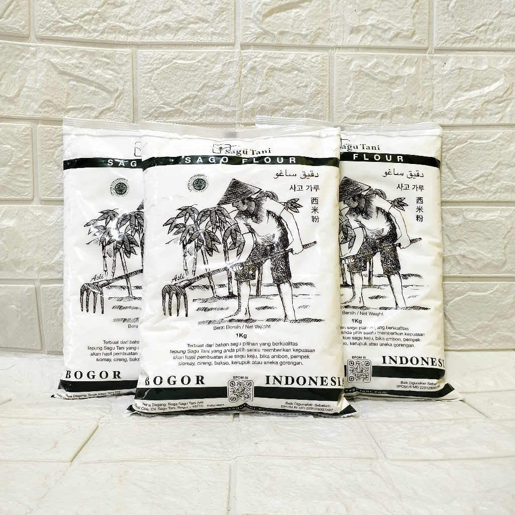 Jual Sagu Tani Sago Tani Tepung Sagu 1kg Free Bubble Wrap dan Dus Tebal ...