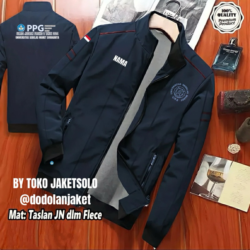 Jual JAKET PPG UNS LOGO DAN TULISAN SABLON | Shopee Indonesia