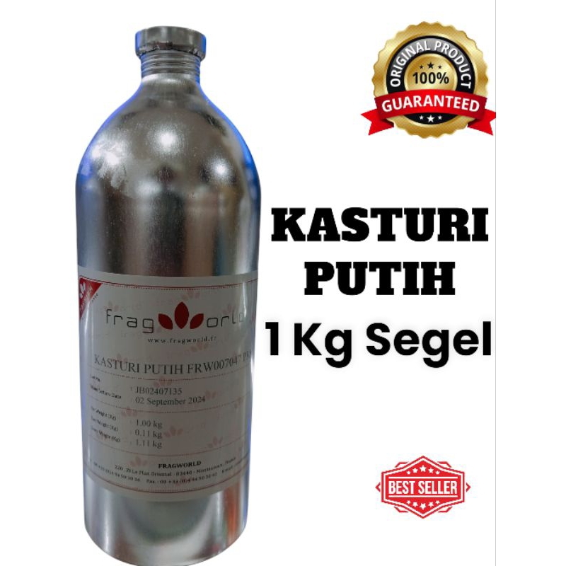 Jual Bibit/Biang Parfum KASTURI PUTIH Produk FRAG WORLD 1kg Segel ...