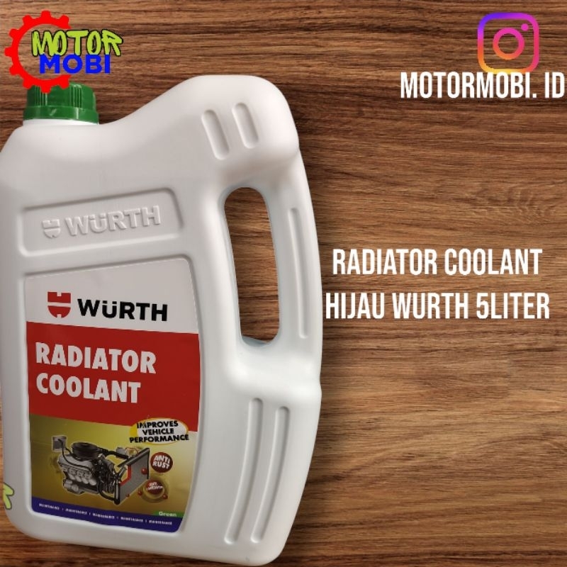 Jual WURTH RADIATOR COOLANT GREEN 5LITER | Shopee Indonesia