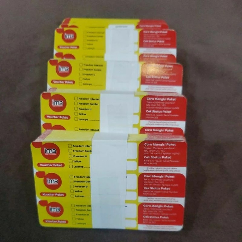 Jual VOUCHER KOSONG IM3/INDOSAT TEMBAK PAKET SUMATERA ACEH | Shopee ...