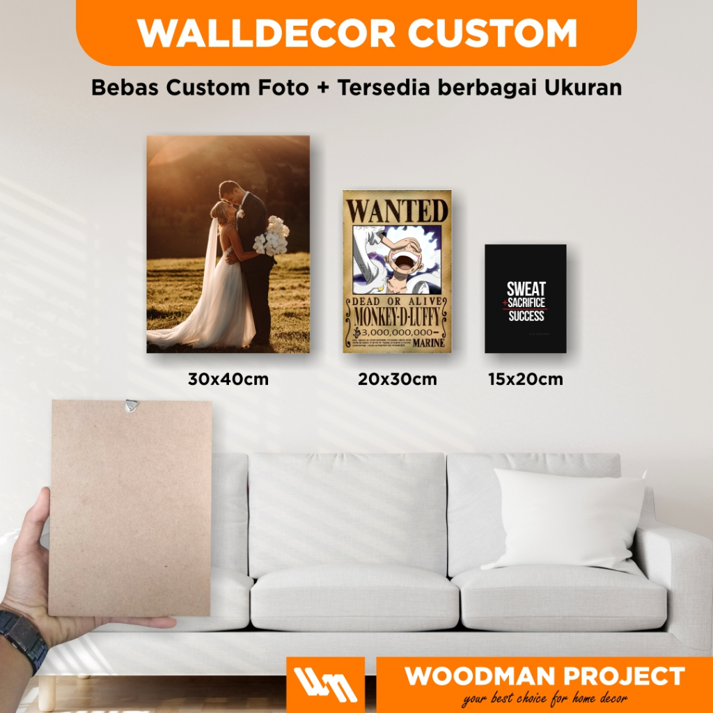 Jual HIASAN DINDING CUSTOM WALL DECOR PAJANGAN DINDING POSTER KAYU ...