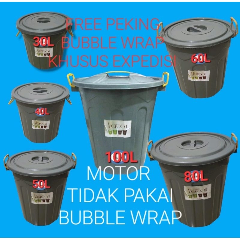 Jual ember tong tutup abu maron great ember maroon ember besar air tutup Free bubble wrap ...