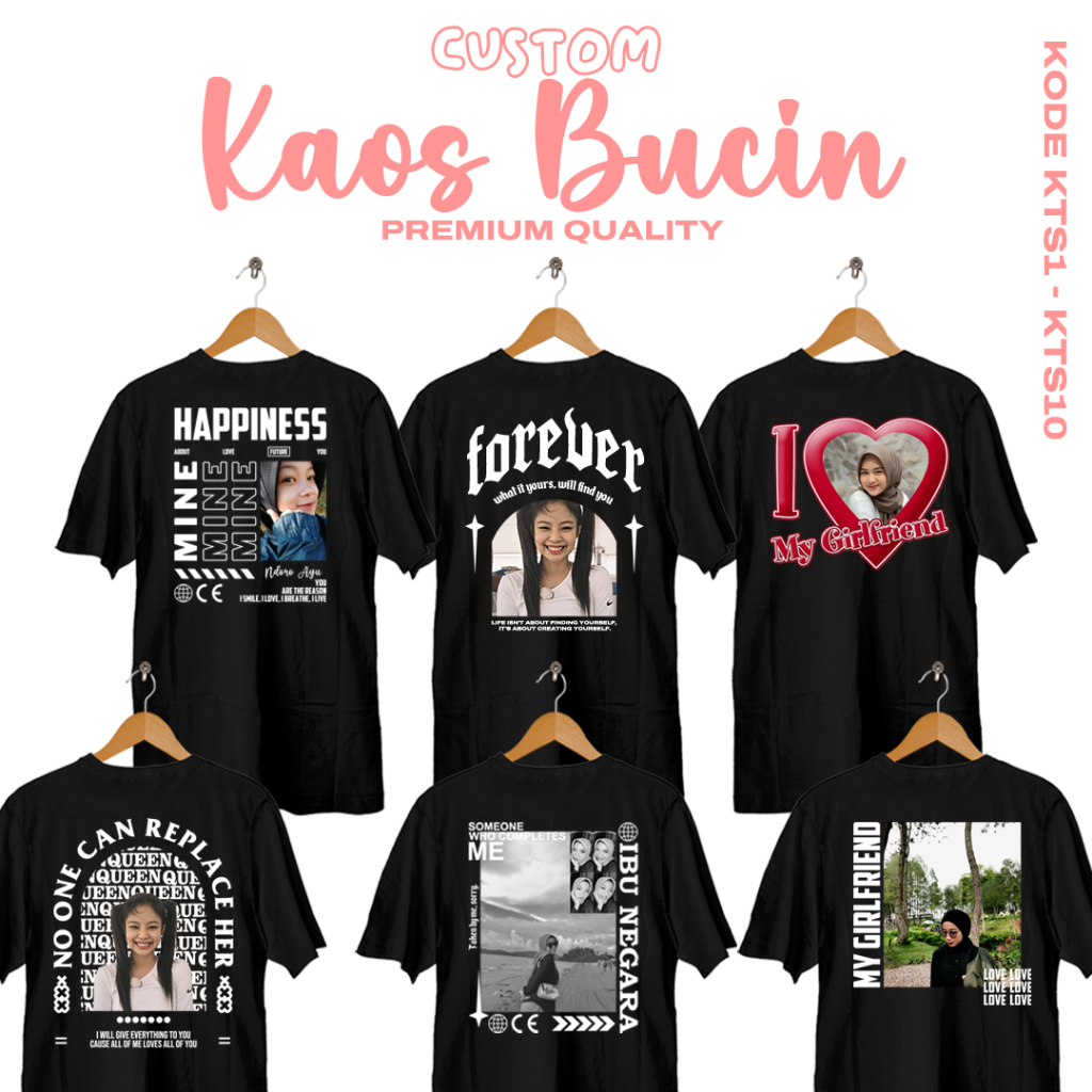 Jual KATUSA Kaos Custom Foto Bucin / Streetwear / Gambar Aesthetic ...