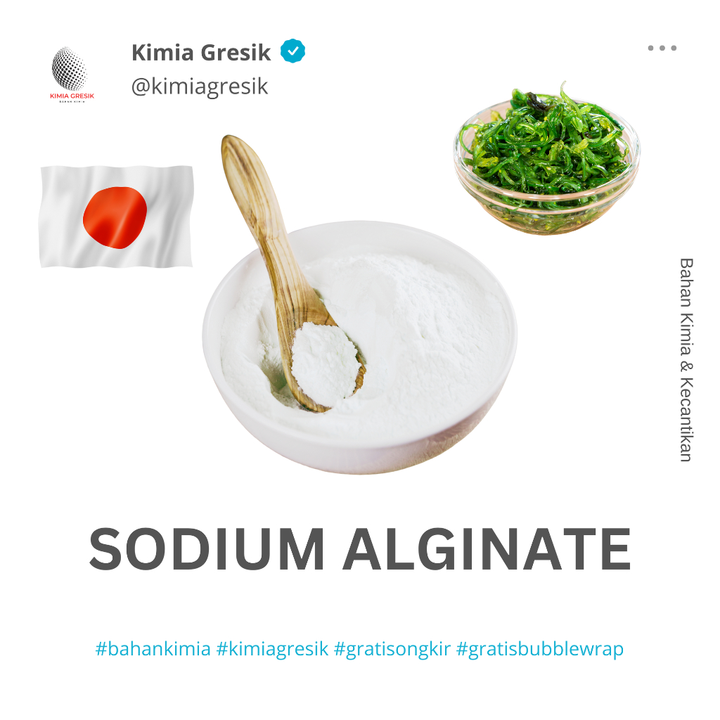 Jual Sodium Alginate Food Grade Jepang Asam Alginat Natrium Alginate ...