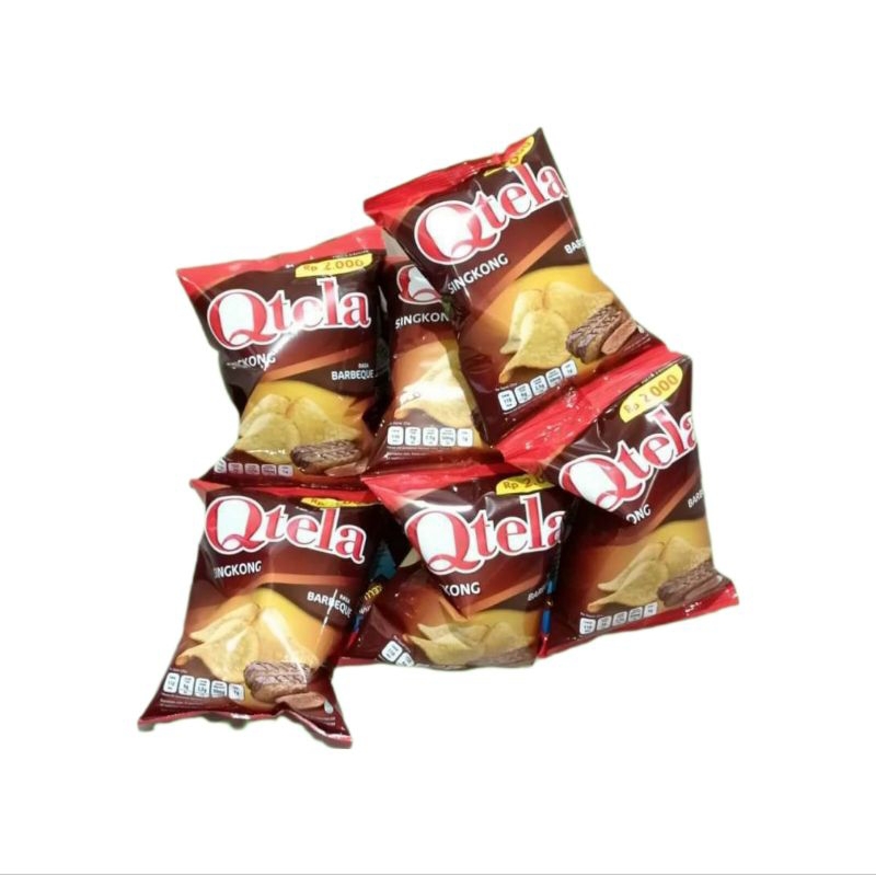 Jual Qtela Keripik Singkong Rasa Barbeque 20g (1 renceng/10 sachet ...