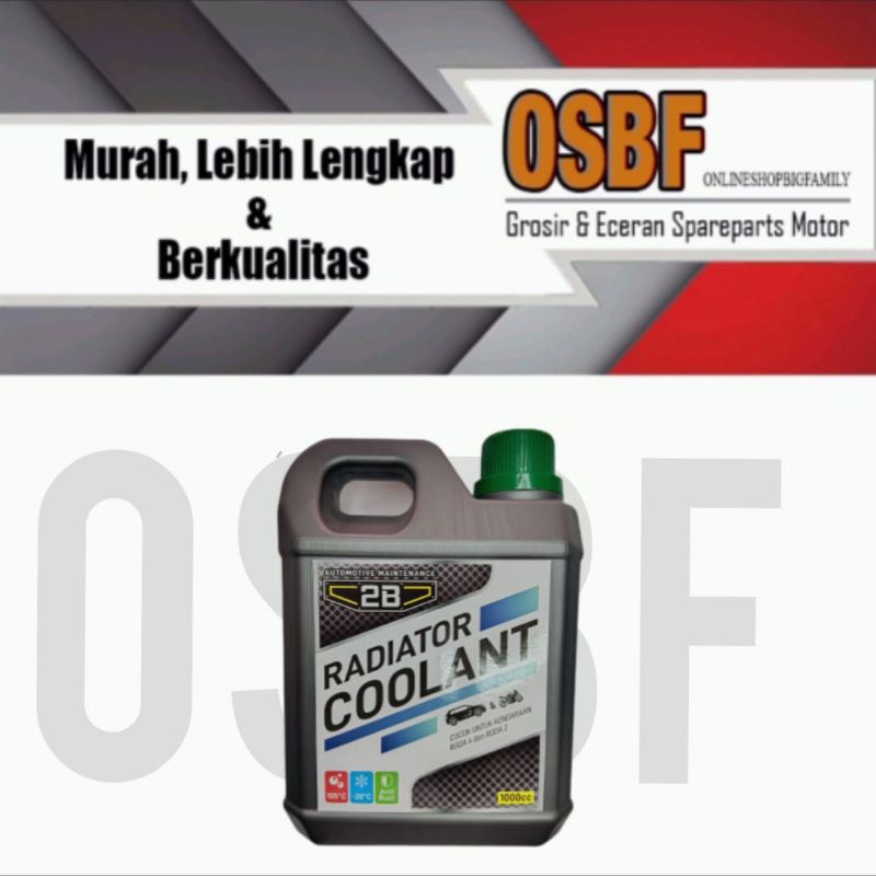 Jual AIR RADIATOR/WATER COOLANT 2B 1 L | Shopee Indonesia