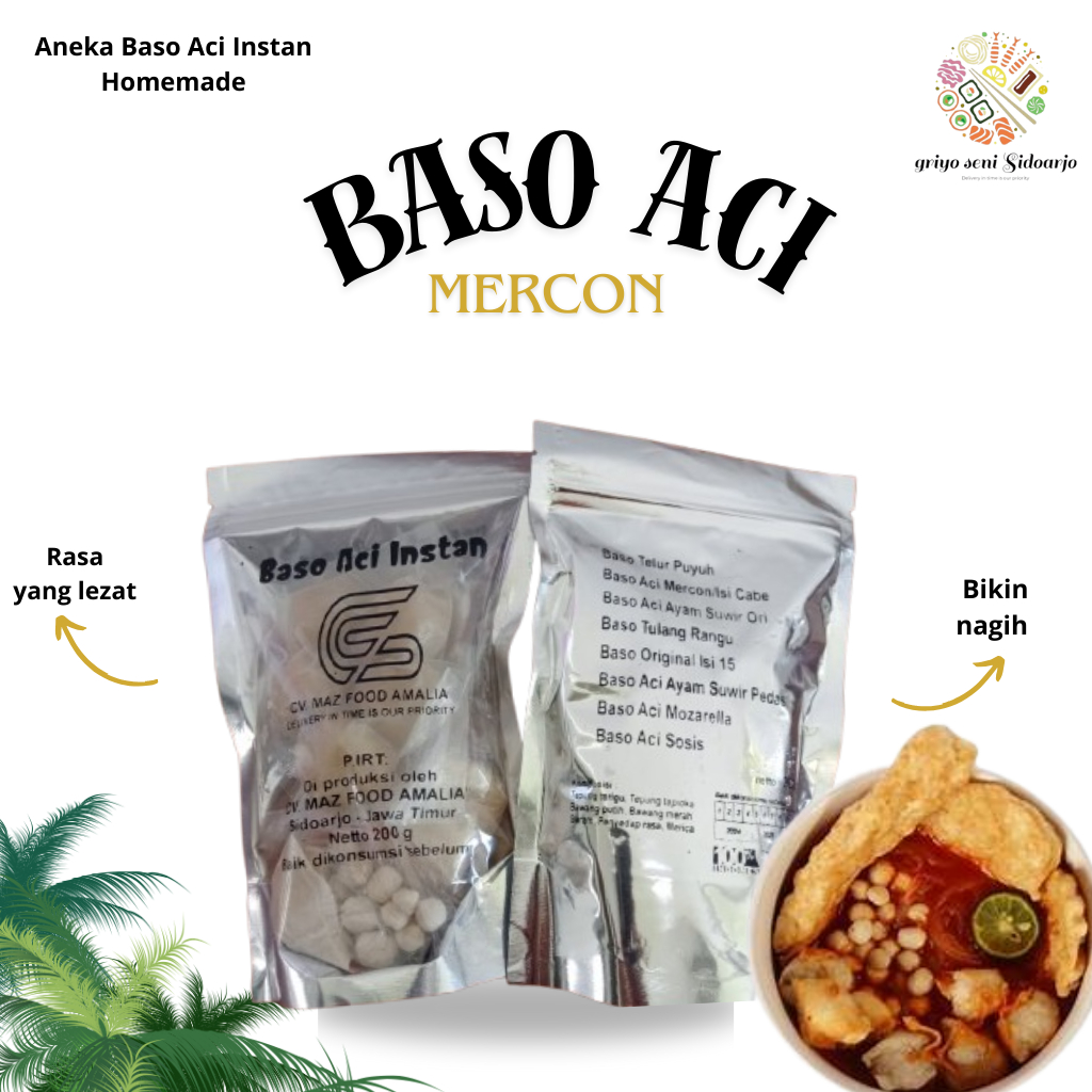 Jual BASO ACI INSTAN MERCON MAZFOOD | Shopee Indonesia