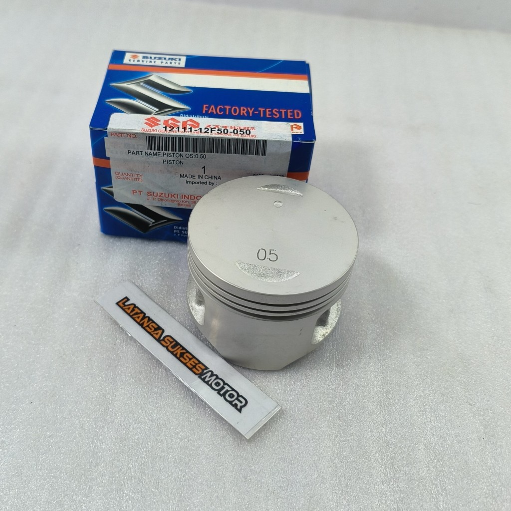 Jual Piston seher os 50 suzuki Thunder 125 Asli SGP 12111-12F50-050 | Shopee Indonesia