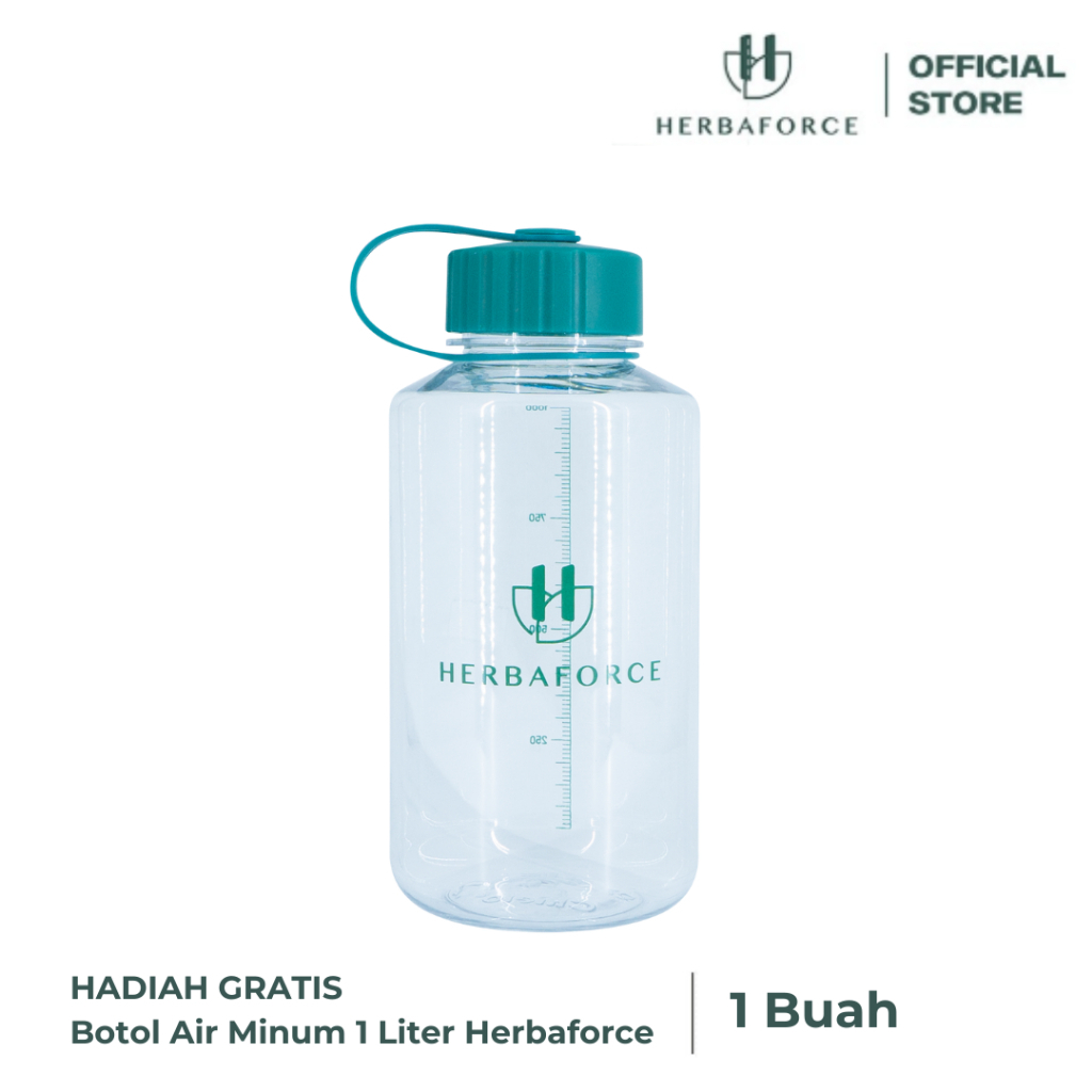 Jual [HADIAH GRATIS] Botol Air Minum 1 Liter Herbaforce | Shopee Indonesia