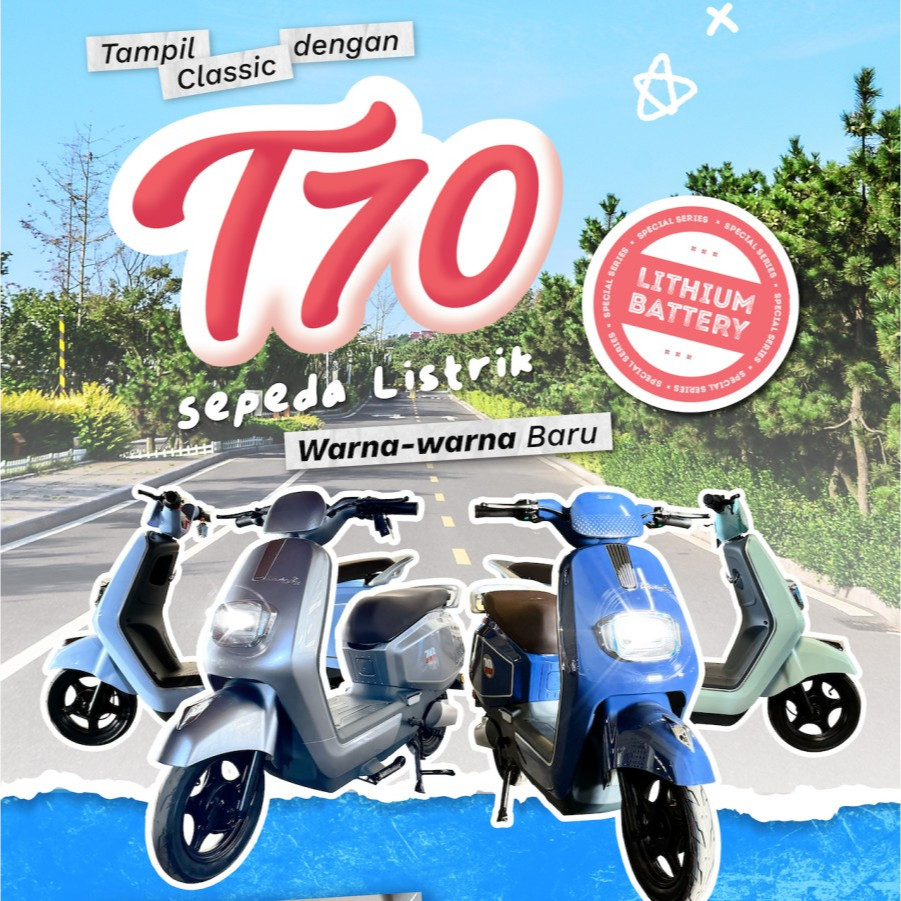 Jual UWINFLY T70 Sepeda Listrik 500W Lithium | Shopee Indonesia