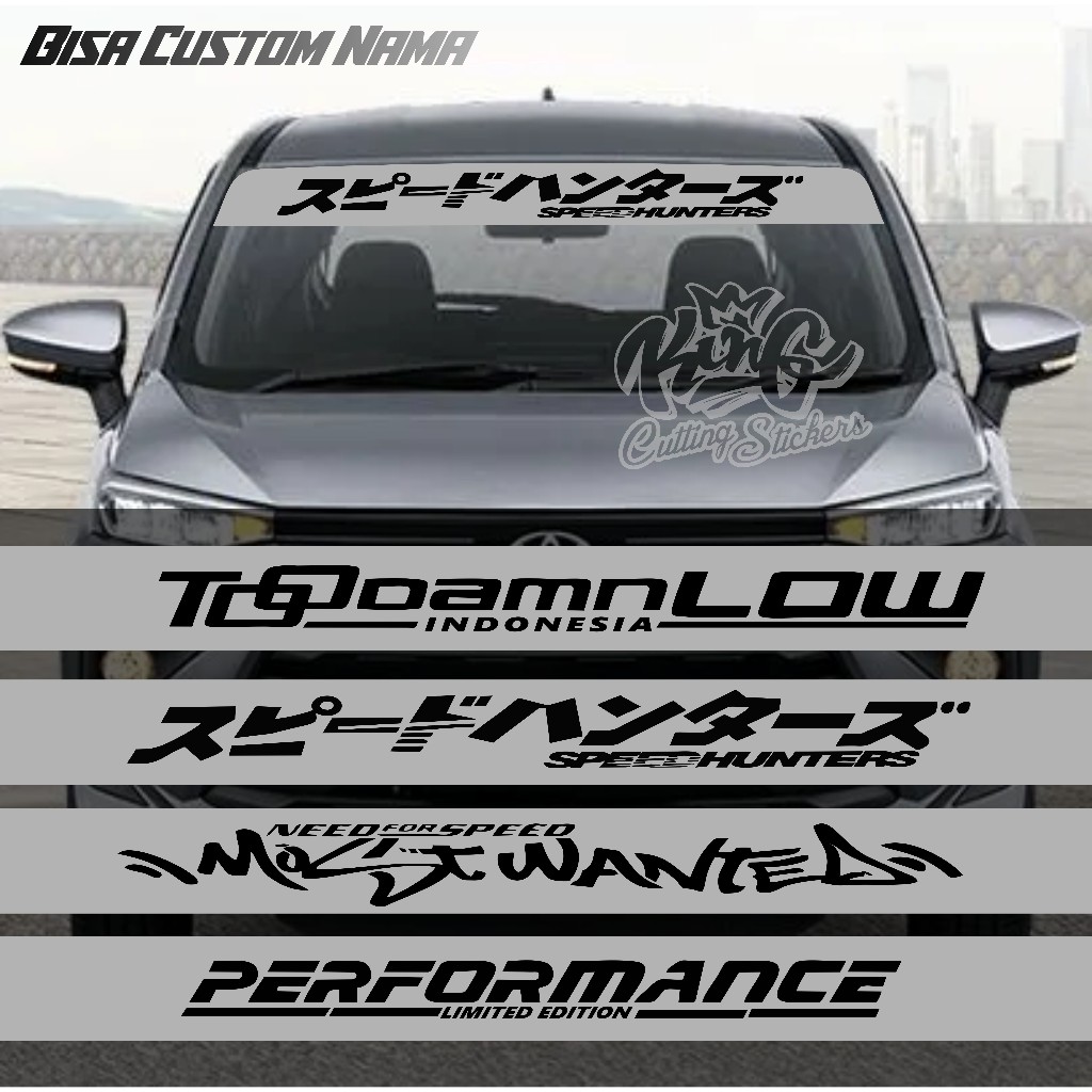 Jual Stiker Kaca Mobil Depan (Bisa Costum dan Request ) bisa untuk ...