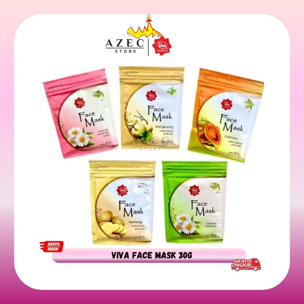 Jual Viva Face Mask 30g (Masker Bubuk Sachet) | Shopee Indonesia