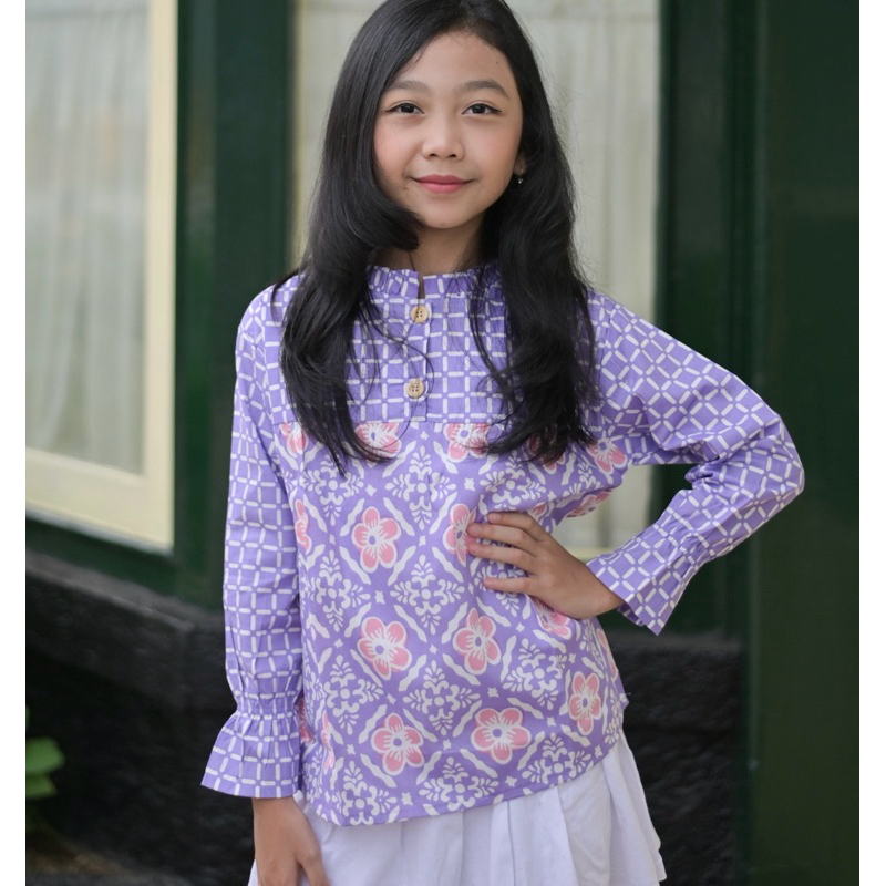 Jual BATIK KIDS BLUS BATIK ANAK MERRY HIJAB LENGAN PANJANG LUCU MODERN ...