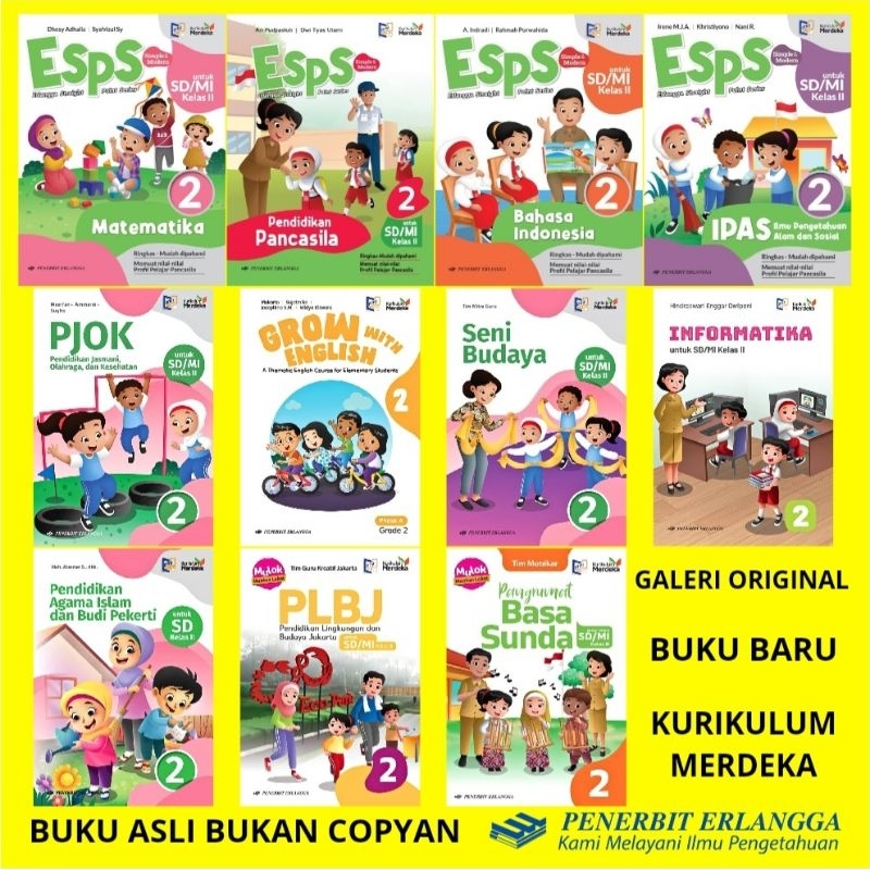 Jual SERI ESPS SD KELAS 2 PENERBIT ERLANGGA KURIKULUM MERDEKA KM - BUKU PELAJARAN SEKOLAH - BUKU ...