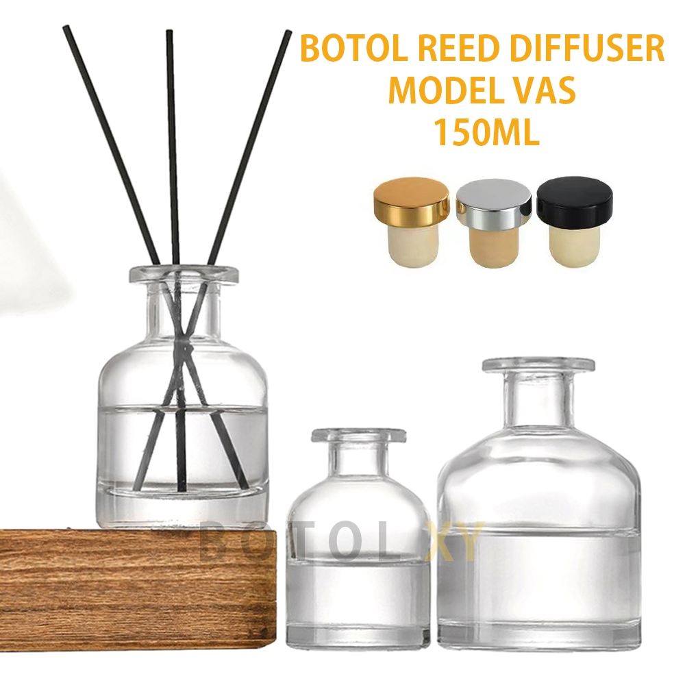 Jual Botol Reed Diffuser 150ml Kaca Bening Tebal Model VAS Pengharum ...