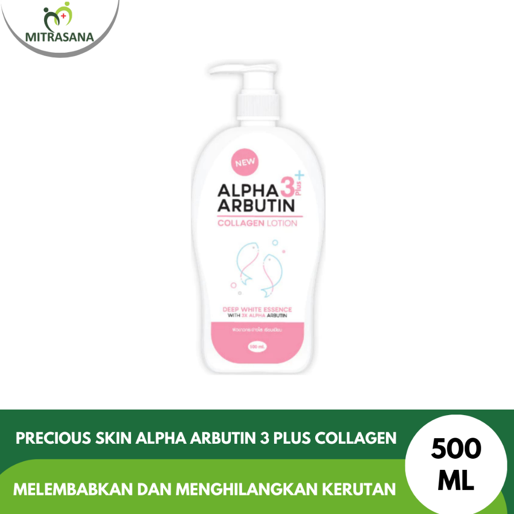 Jual Precious Skin Thailand Alpha Arbutin 3 Plus Collagen Whitening Lotion / Hand Body 500ml ...