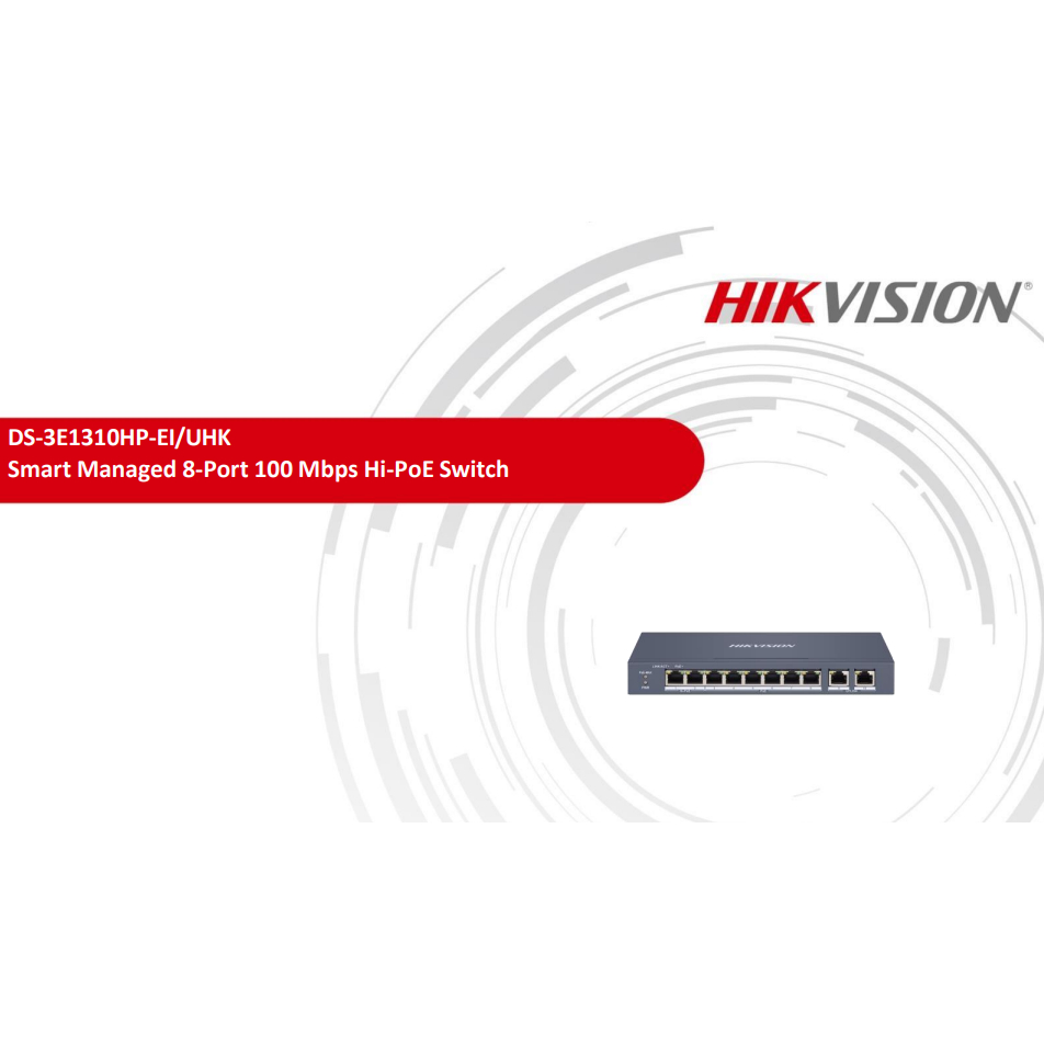 Jual DS-3E1310HP-EI/UHK Smart Managed 8-Port 100 Mbps Hi-PoE Switch hikvision | Shopee Indonesia