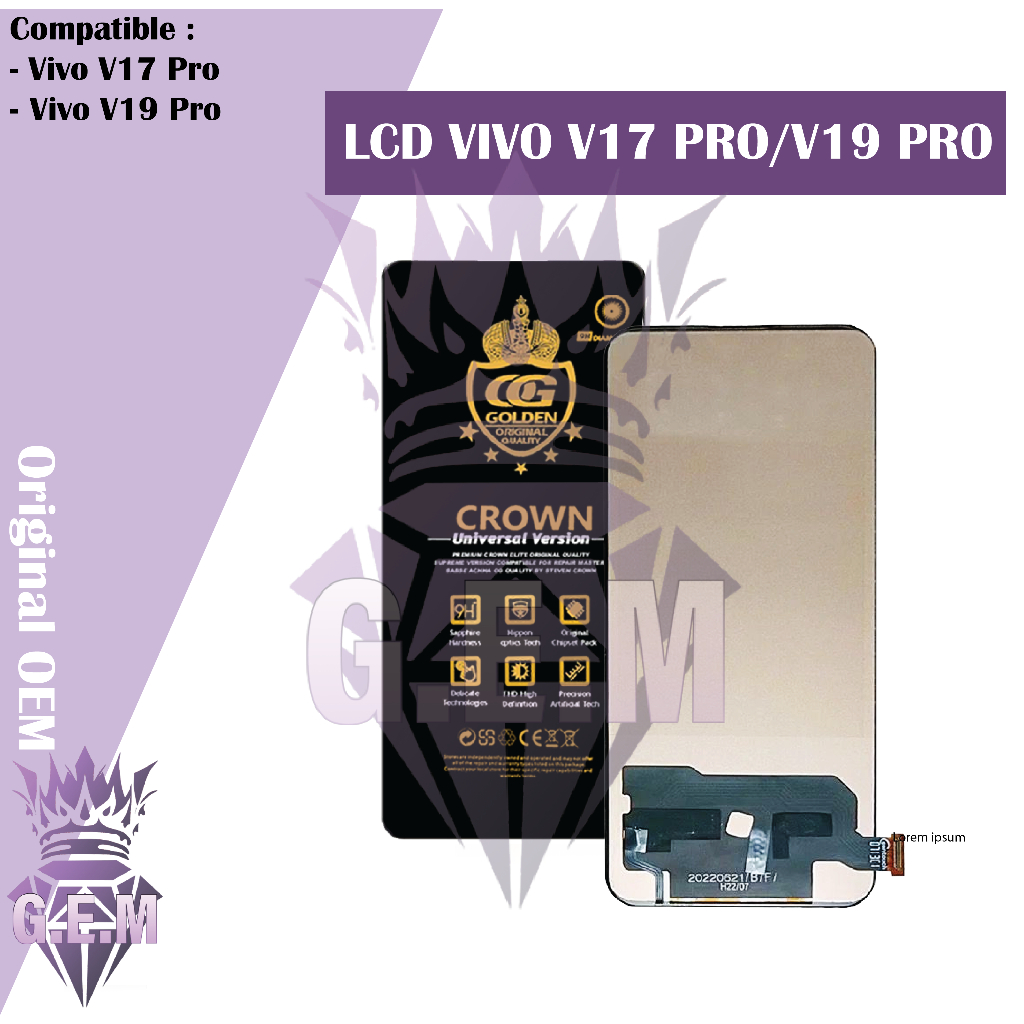 Jual LCD VIVO V17 PRO / V19 PRO FULLSET COMPLETE | Shopee Indonesia