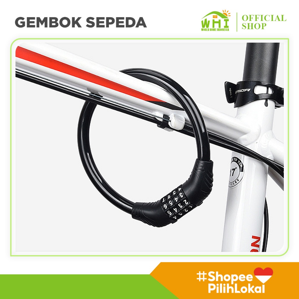 Jual World Home Kunci Gembok Sepeda Anti Maling Kode Angka Lock ...