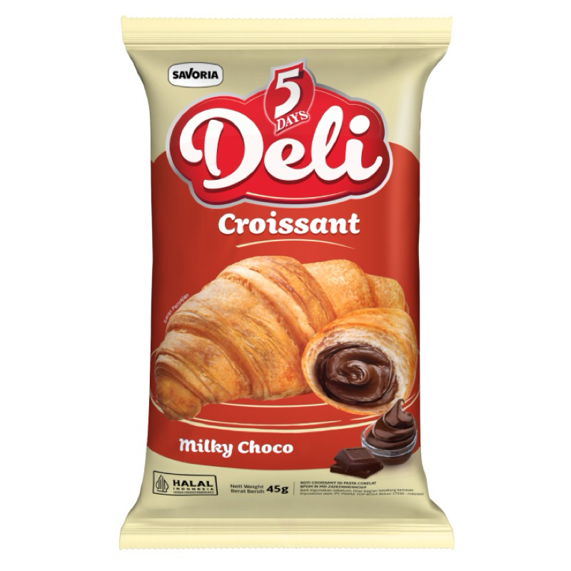 Jual Roti 5 Days Deli Croissant 45 gr Ketengan 3.000 / Dus isi 20 pcs ...