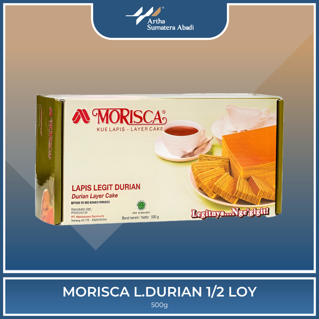 Jual MORISCA DURIAN LAYER CAKE 1/2 LOY 500GR | Shopee Indonesia