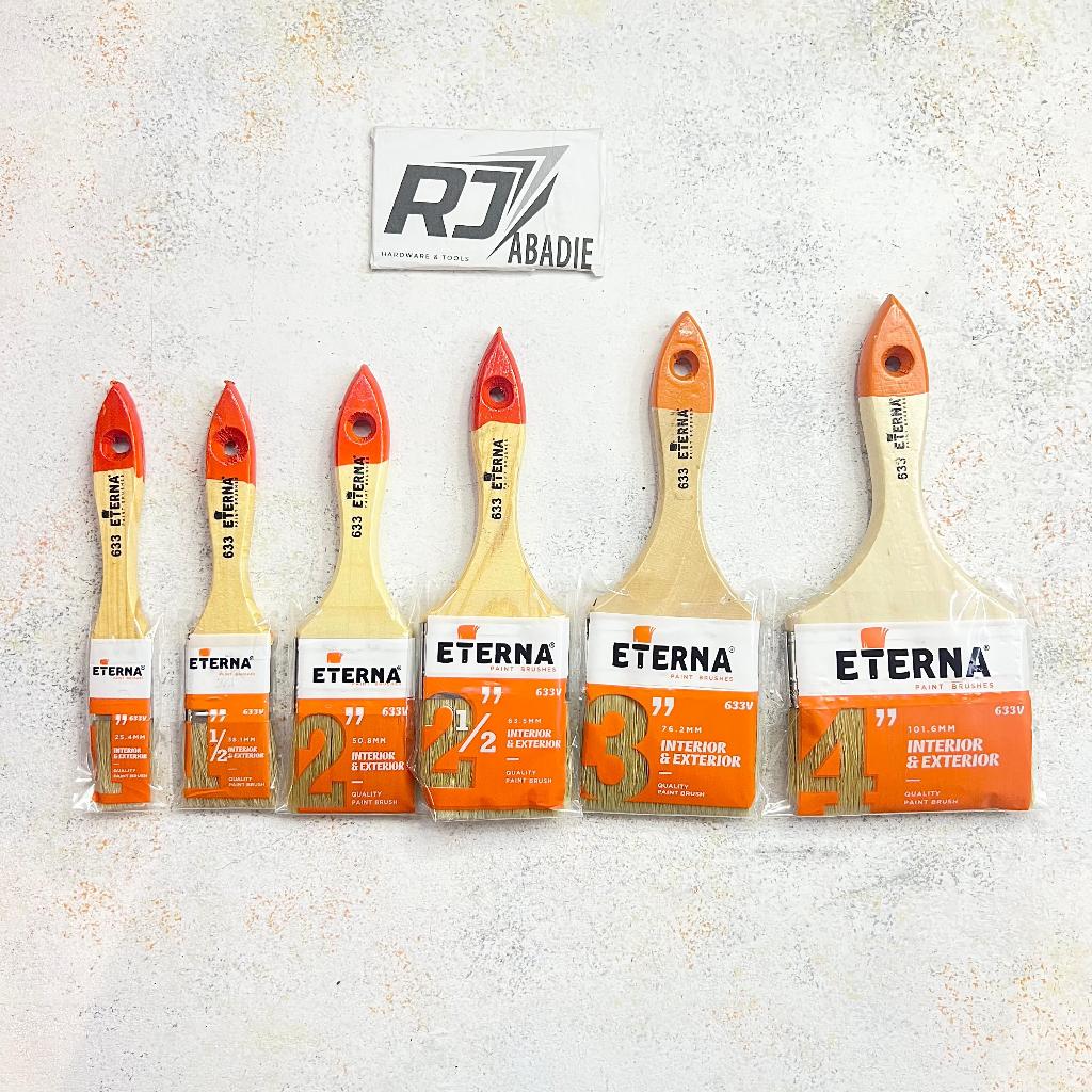 Jual Kuas Cat Minyak ETERNA 633 GG Kayu Tembok 1" 1 1/2" 2" 2 1/2" 3" 4 ...