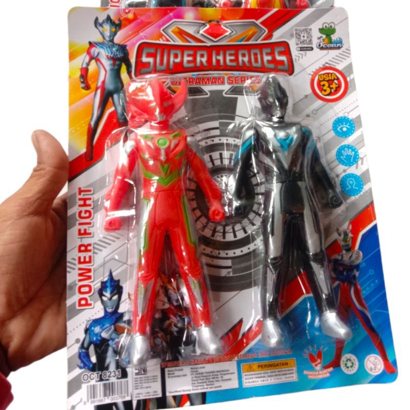 Jual Mainan Robot Ultraman Superhero Ultraman series Set isi 2 | Shopee ...