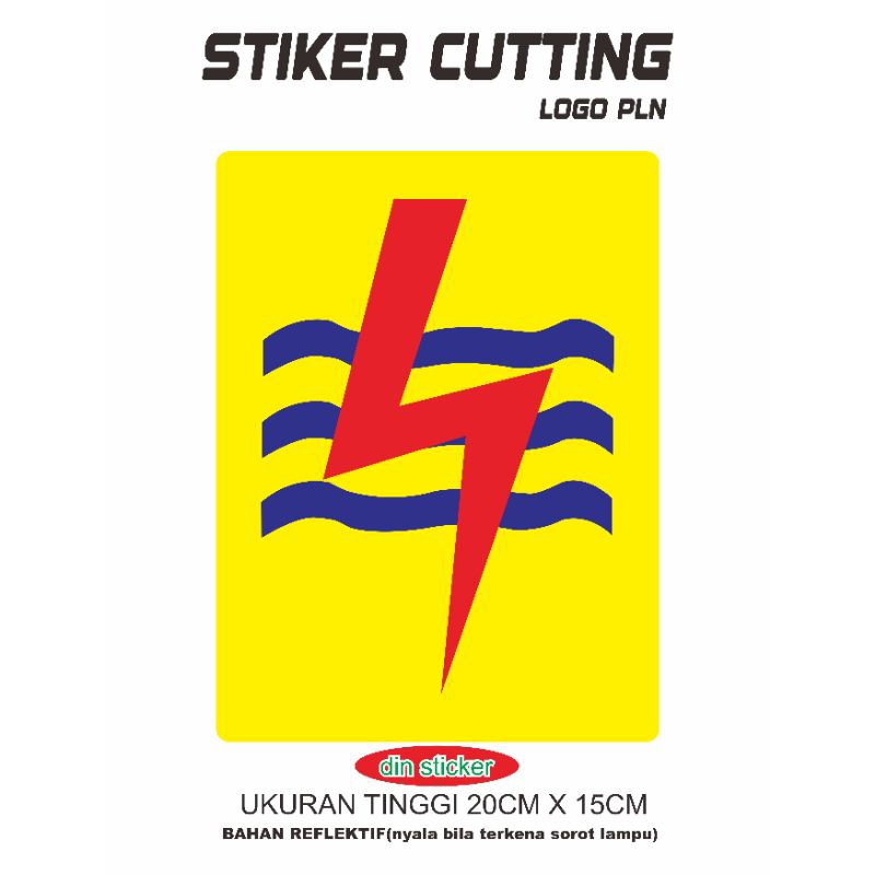 Jual stiker cutting pln logo pln | Shopee Indonesia