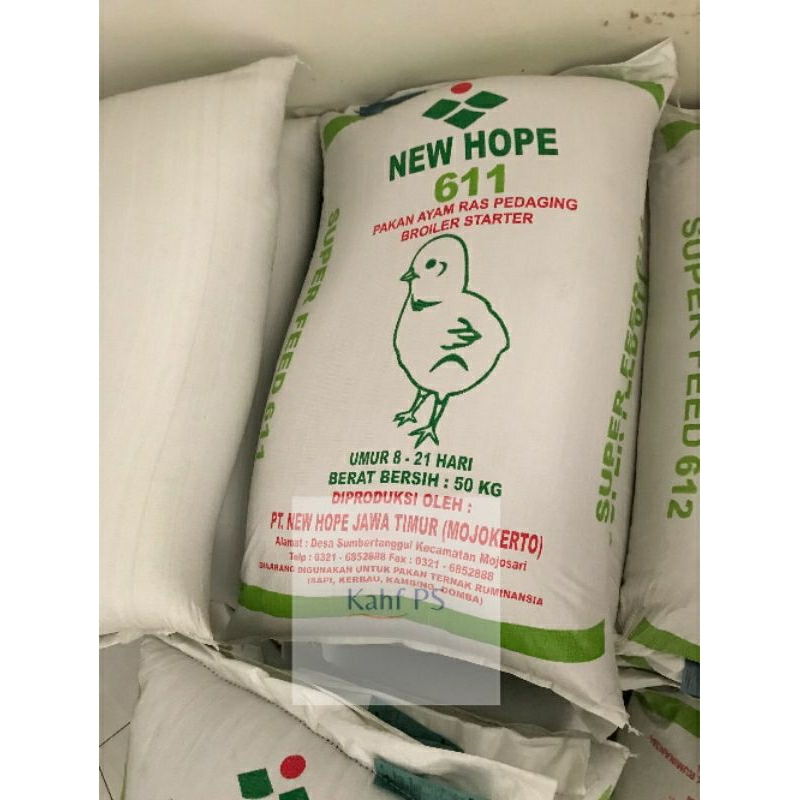 Jual New Hope 611 Pur Ayam Starter Pedaging 10 Kg | Shopee Indonesia