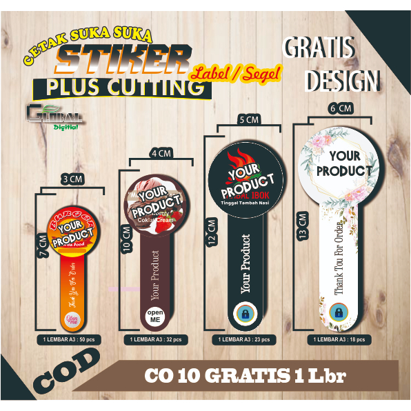 Jual STIKER KEMASAN / STICKER / LABEL / CUT / CUSTOM / CROMO / VINIL ...