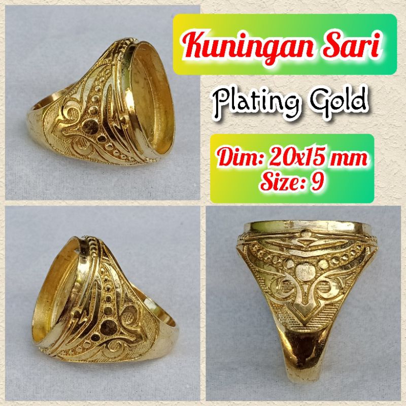 Jual emban batu akik dan permata Kuningan sari.13 | Shopee Indonesia