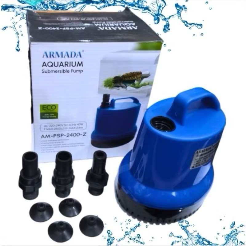 Jual mesin pompa air aquarium armada psp am 2400 z pompa celup air ...