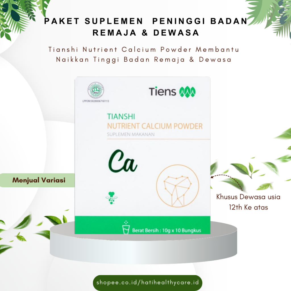 Jual NO. 1 DI SHOPEE Tiens Nutrient Calsium Kalsium Peninggi Badan ...