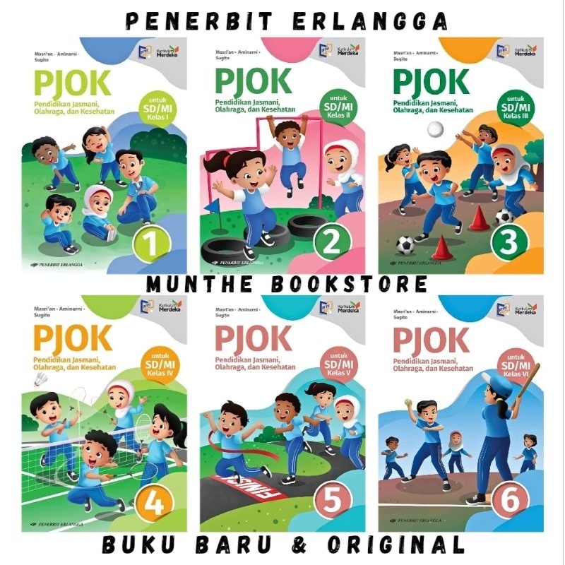 Jual Buku Pjok Kelas 1 2 3 4 5 6 SD/MI Penerbit Erlangga Kurikulum Merdeka Km Original | Shopee ...