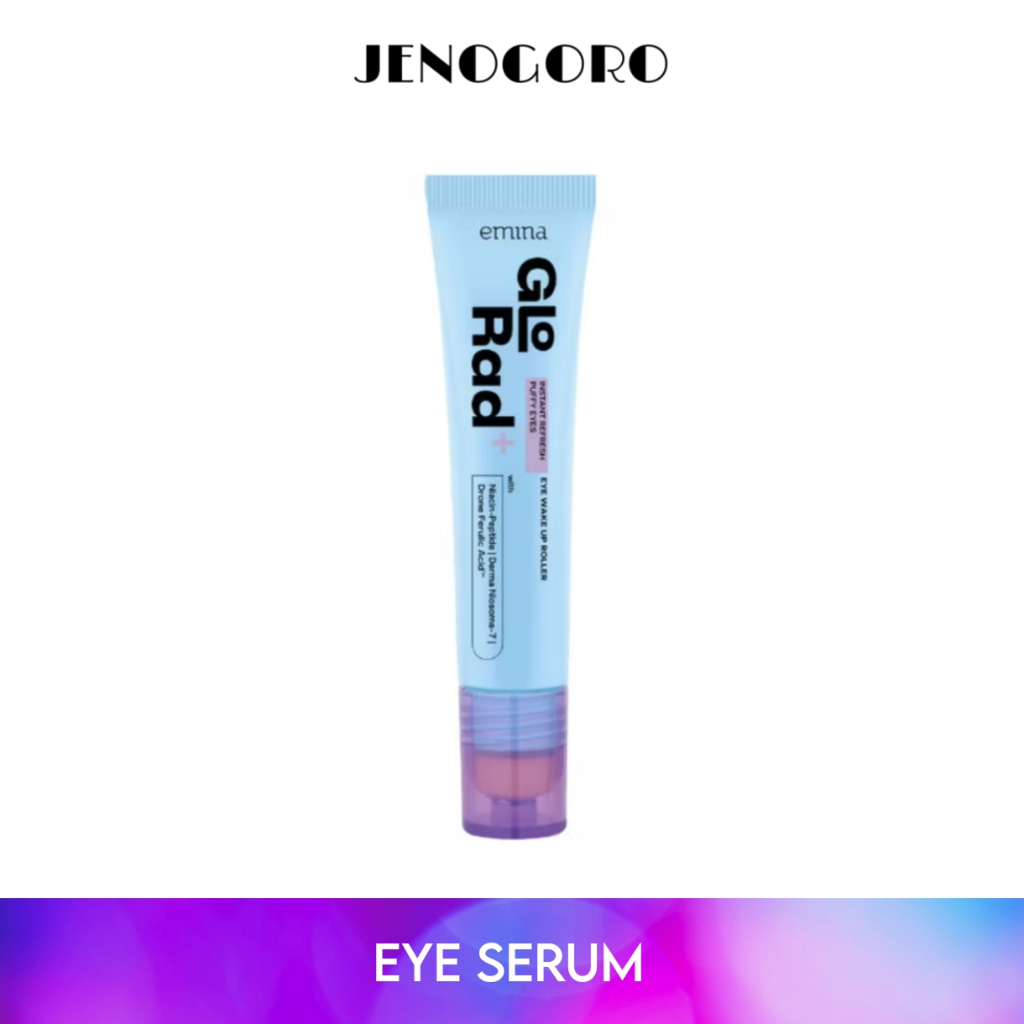 Jual 🩶 Emina GloRad+ Instant Refresh Puffy Eyes Eye Wake Up Roller ...