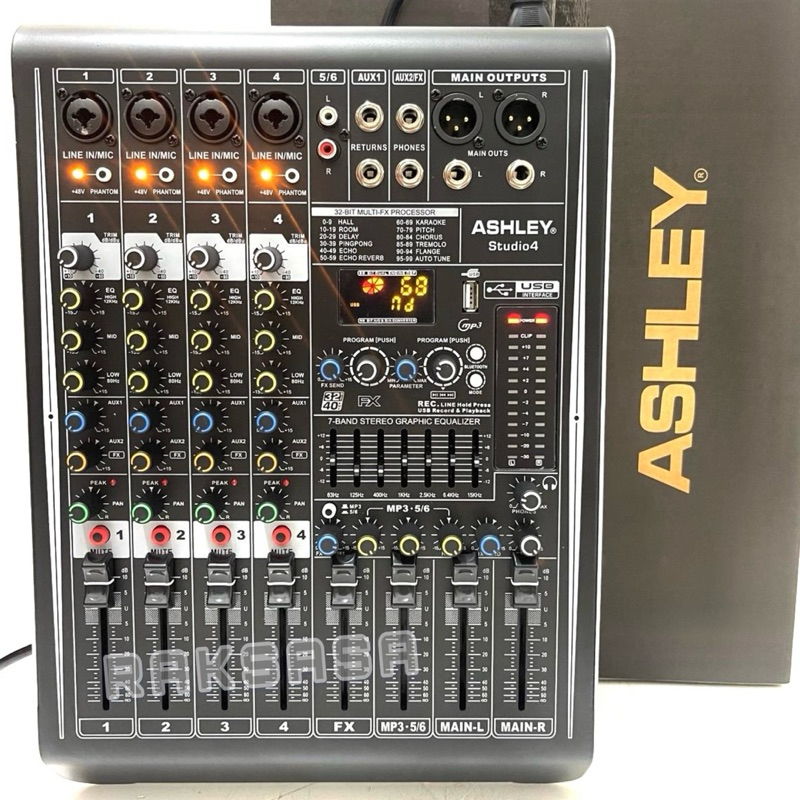 Jual Power Mixer Ashley Studio 4 Original 4 Channel studio4 | Shopee Indonesia