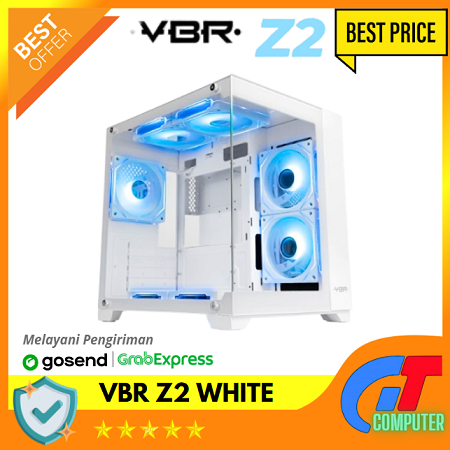 Jual NEW VBR Z2 Dual Chamber Case Black & White PC Casing M-ATX CPU ...