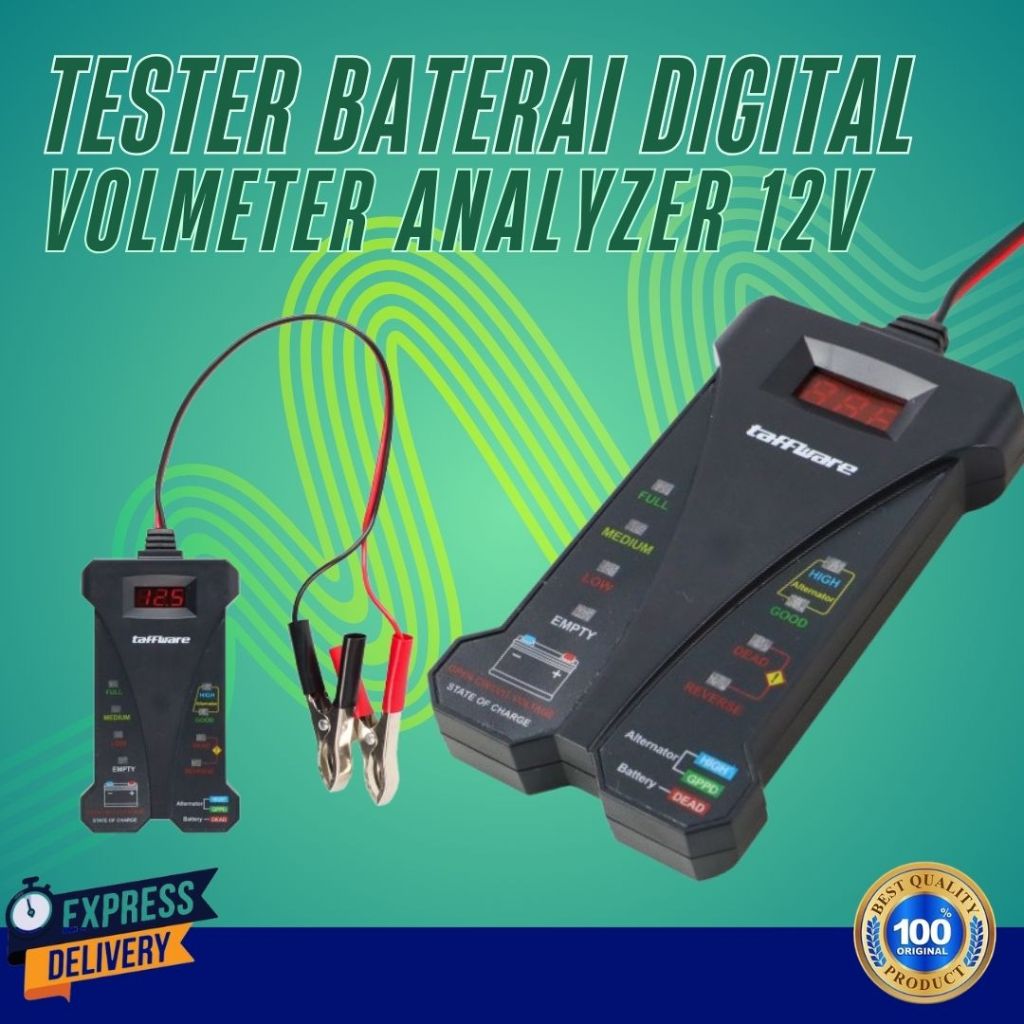 Jual Alat Test Aki Digital Battery Tester Motor Mobil Cek Baterai ...