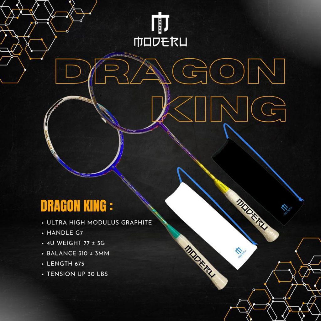 Jual Raket Badminton MODERU Dragon King Original Japan Racket Head ...