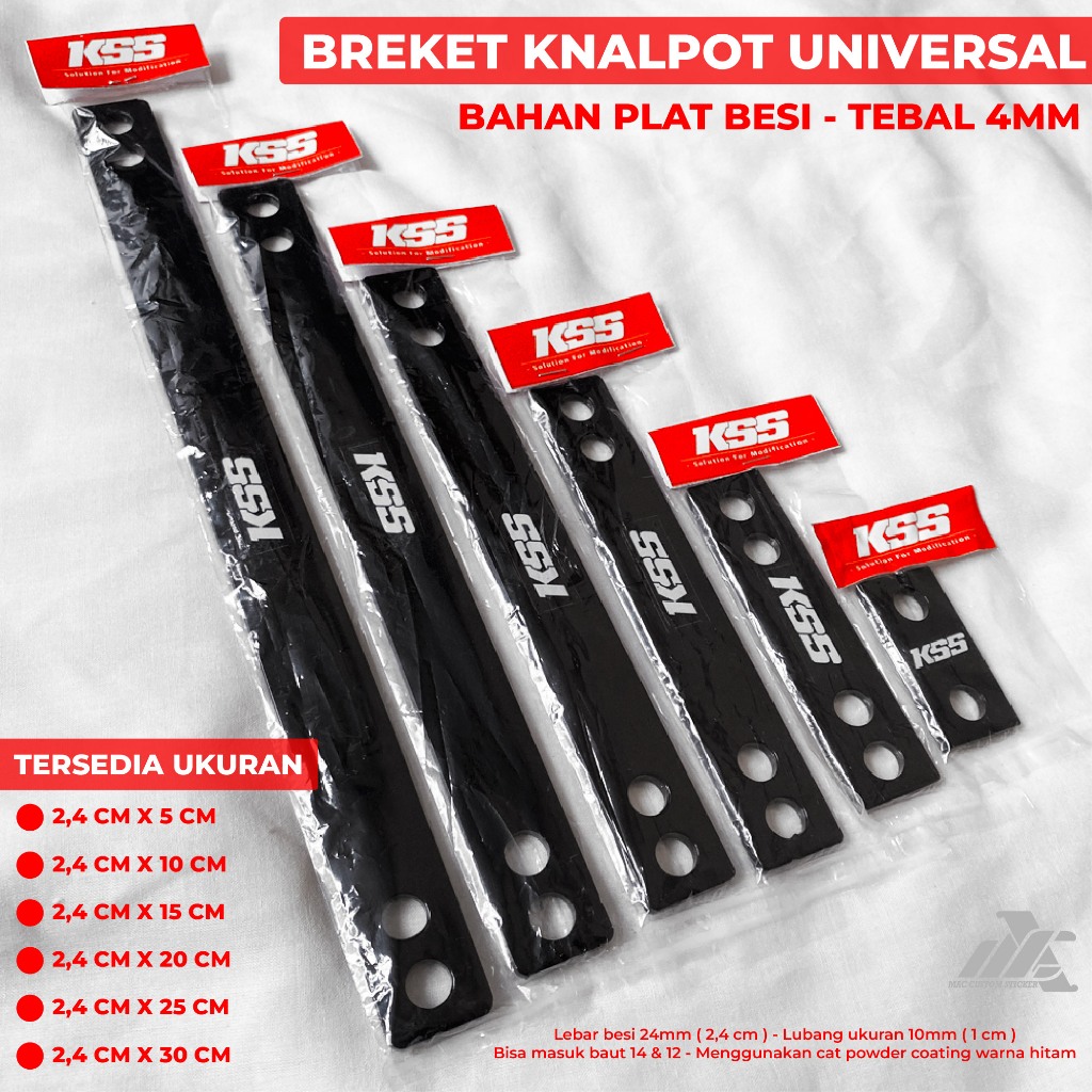 Jual BREKET KNALPOT PLAT BESI TEBAL LUBANG 10mm LURUS UNIVERSAL 4 ...