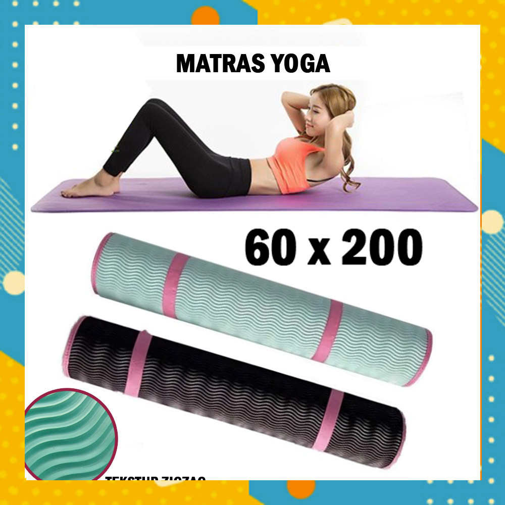 Jual Matras YOGA Anti Slip Olahraga Fitness Gym Elastis Camping Outdoor ...