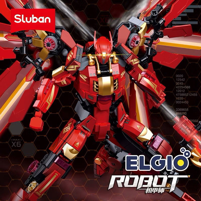 Jual Sluban Bricks Robot Mecha Red Spear Angels B1152 | Shopee Indonesia